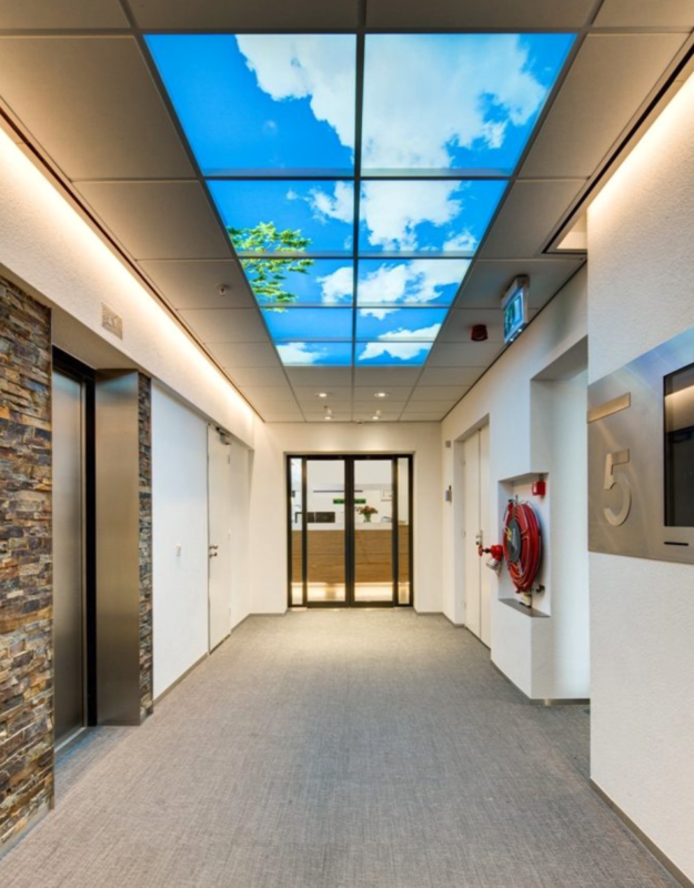 Plafond foto led panelen - Biodynamische Led verlichting